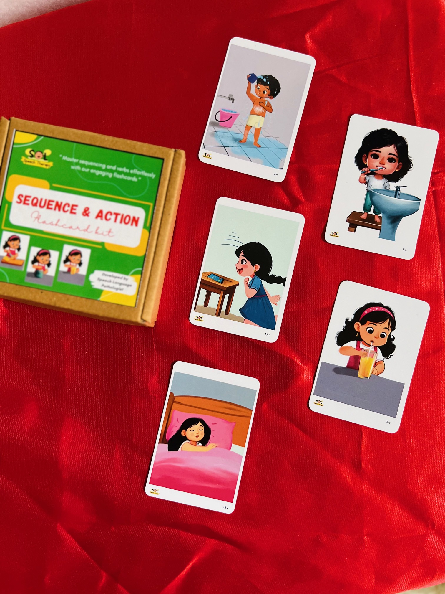 Sequencing & Action Flashcard Kit - Sol Speech Therapy